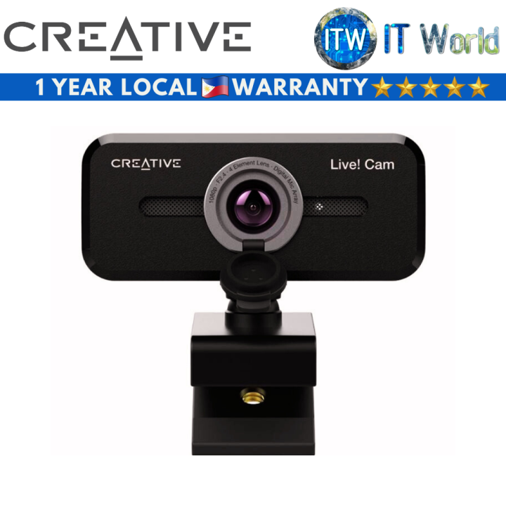 Creative Live! Cam Sync 1080P V2 Full HD Webcam with Noise Cancellation ...