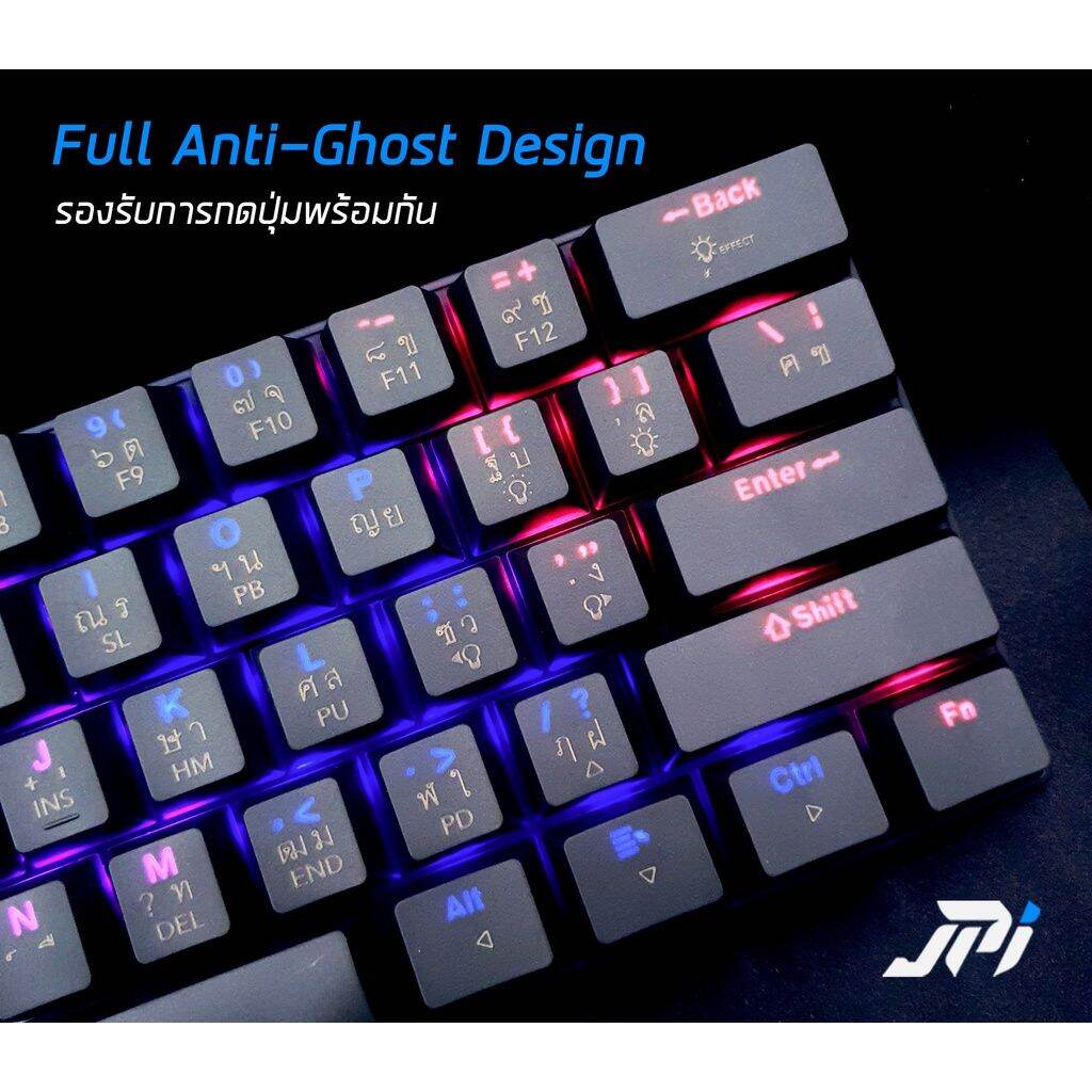 แบบใหม่ คีย์บอร์ด เกมมิ่ง MK-61 MK-68 MK61 Pro Compact Outemu Switch ...