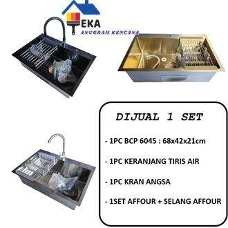 AK- Wastafel KINGCO Kitchen Sink Bak Cuci Piring Stainless 1 Lubang ...