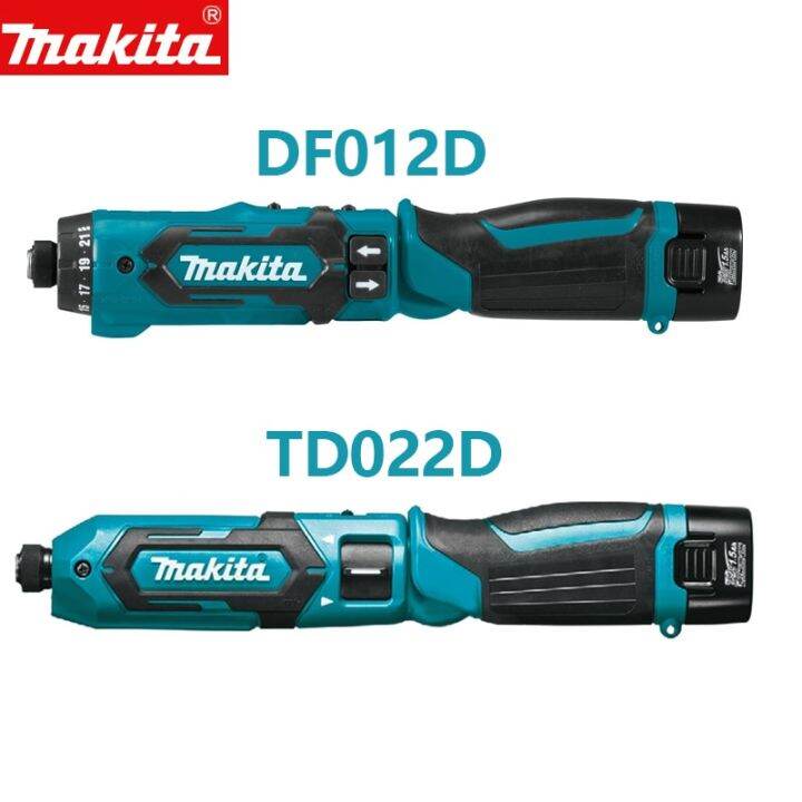 Makita DF012D/TD022D 7.2V Lithium-Ion Cordless 1/4" Hex Impact Driver Kit LED Light Compact ...