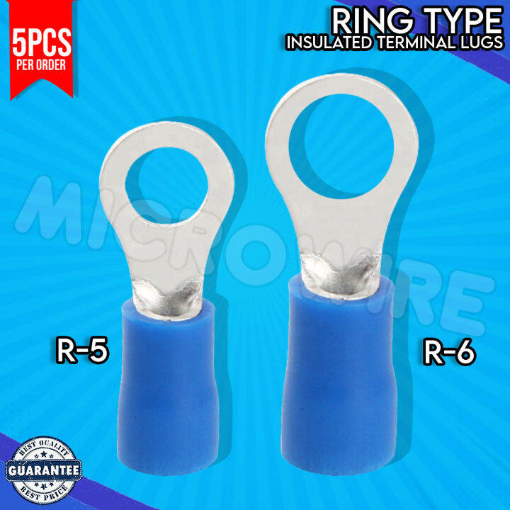 5PCS Ring Type Insulated Terminal Spade Lugs 2-6 | Lazada PH