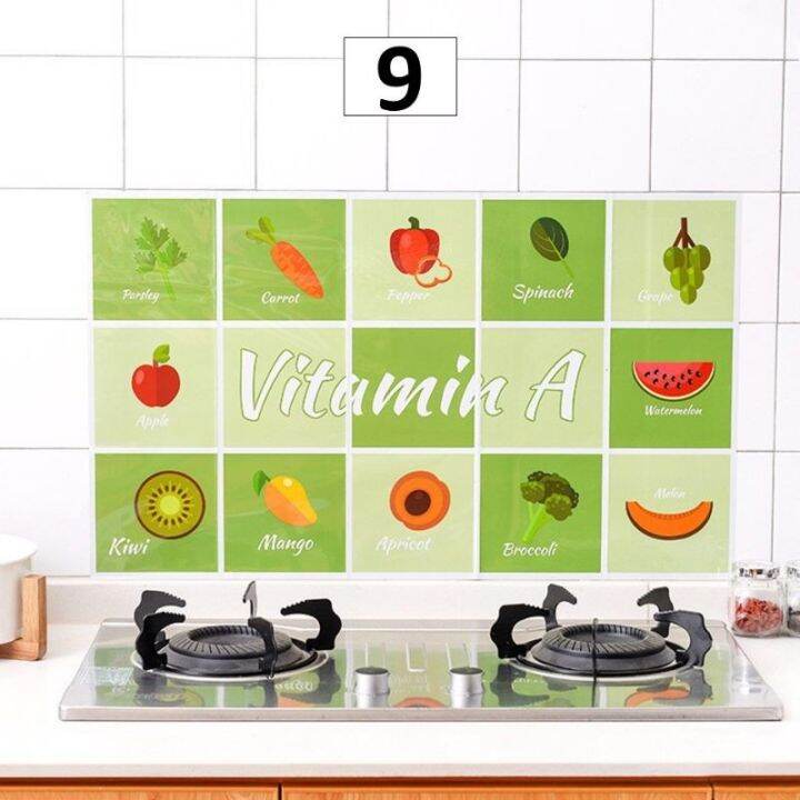 Stiker Dinding Dapur Wall Sticker Anti Minyak Dapur Motif Sticker Dapur ...