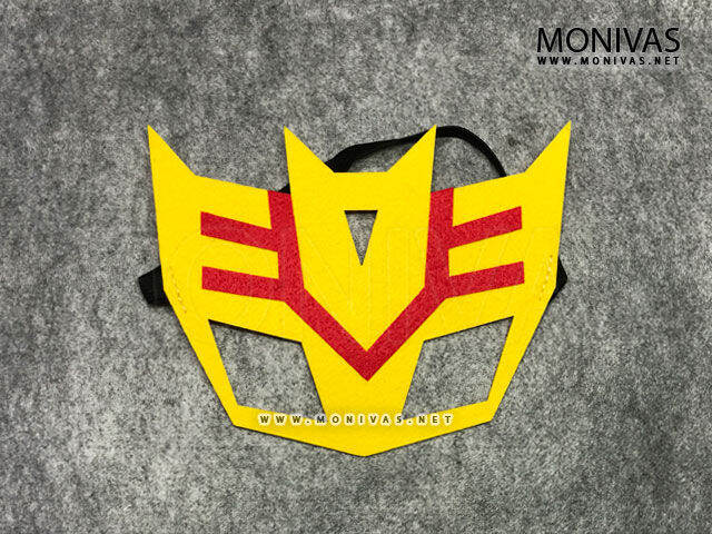 Yellow Transformers Autobots n Decepticons Felt Mask Cosplay Party ...