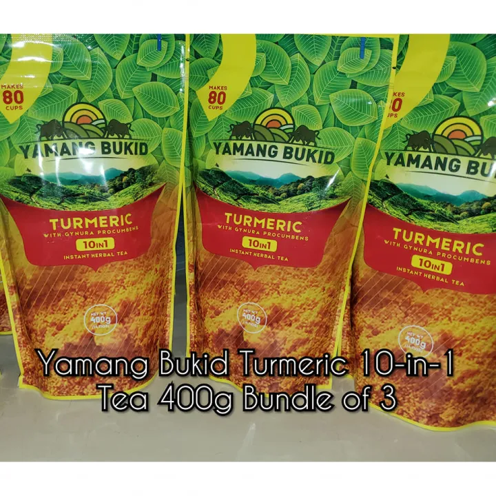 Yamang Bukid Turmeric 10-in-1 Tea 400g (Bundle of 3) | Lazada PH