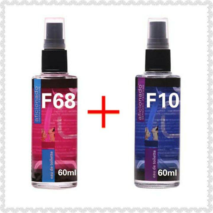 Perfume Bundle 2pcs. aficionado F68 60ml for Women and F10 60ml for Men ...
