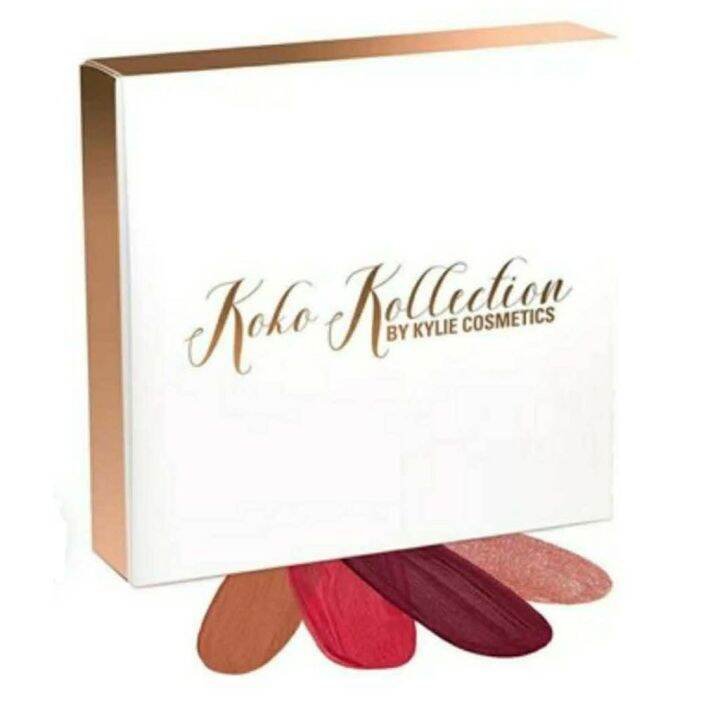 Kylie jenner Koko Kollection Set Kylie Cosmetics Matte Lipstick Gloss ...