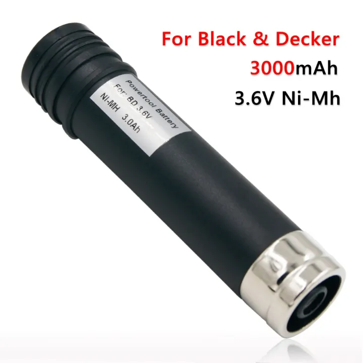 เปลี่ยนแบตเตอรี่3.6V 3000MAh Ni-MH สำหรับ Black Decker VP143 VP110 ...