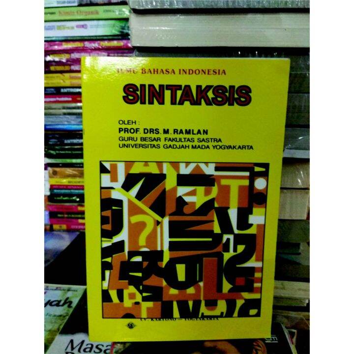 Sintaksis Prof Ramlan | Lazada Indonesia