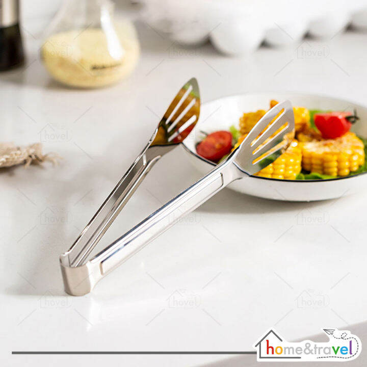 HOVELSHOP Capitan Jepitan Makanan Gorengan Roti Steak Stainless Steel ...