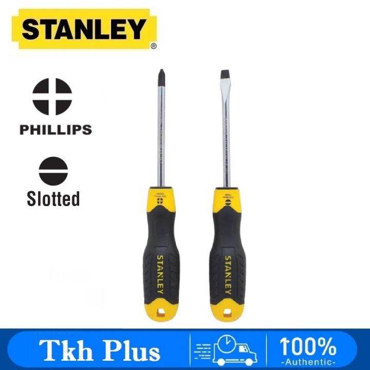 STANLEY STMT66670 (65-200-2) Cushion Grip 2pcs Screwdriver Set | Lazada