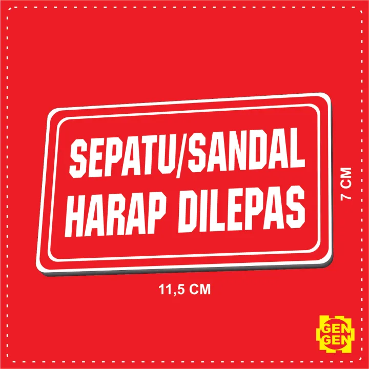 SEPATU SANDAL HARAP DILEPAS - STIKER KARET 2MM | Lazada Indonesia