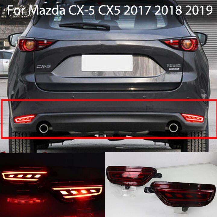 HYS For Mazda CX-5 CX5 2017 2018 2019 LED Rear Reflector Taillight Fog ...