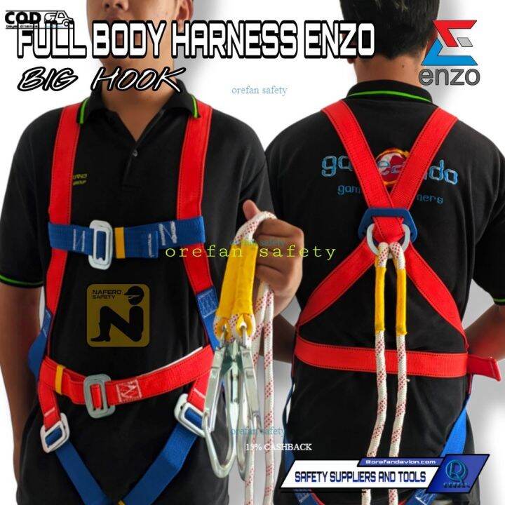 FULL BODY HARNESS DOUBLE DAN SINGLE BIG HOOK ENZO | Lazada Indonesia