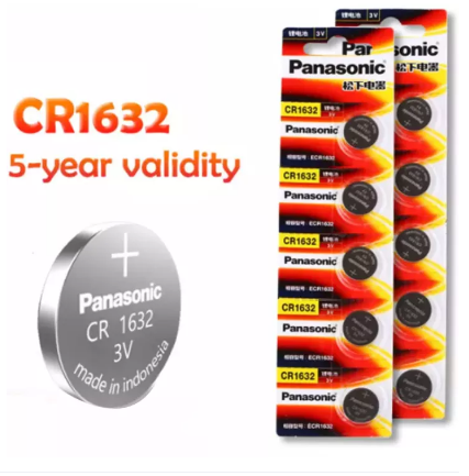 Panasonic Coin battery 5pc cr1632 3v button battery computer toy ...