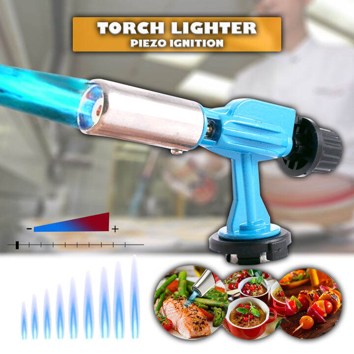 Multi Purpose Torch BBQ Lighter Automatic Piezo Ignition Butane Gas ...