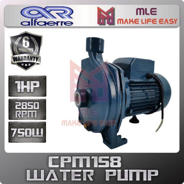 ITALY BRAND ALFA CPM158 1"(1HP) Water Pump ALFAERRE -6 MONTH WARRANTY ...
