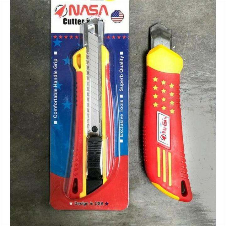 Pisau Cutter Kater Besi autolock gagang lapis karet | Lazada Indonesia