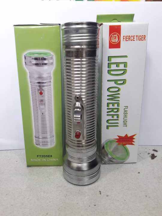 senter besi jadul LED 2 batu baterai terang lawas nostalgia | Lazada ...