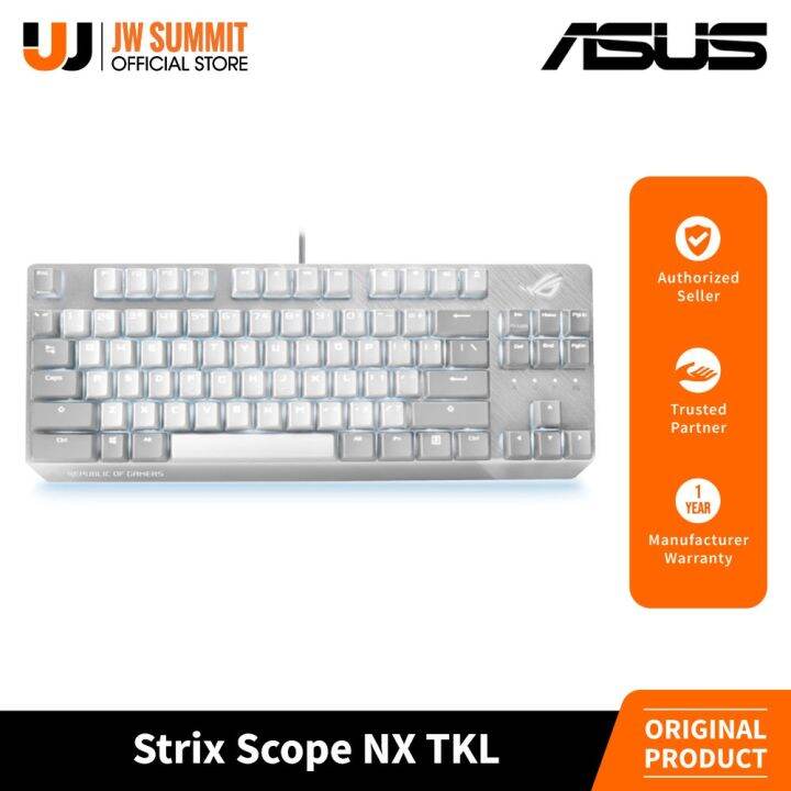 Asus ROG Strix Scope NX TKL Moonlight White Wired Mechanical RGB Gaming ...