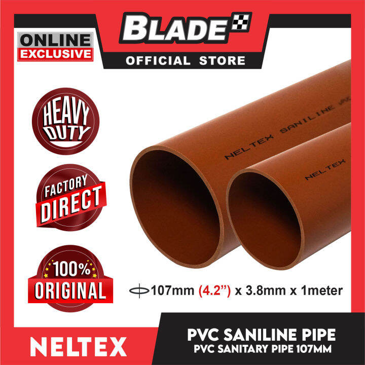 Neltex Saniline PVC Sanitary Pipes 107mm (4'') x 1meter | Lazada PH