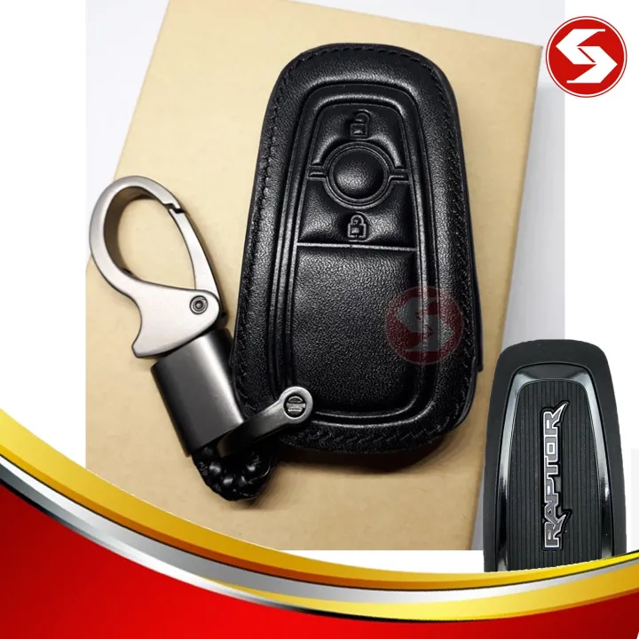 Ford Raptor Leather Black + Keychain Key cover / 1 piece | Lazada PH