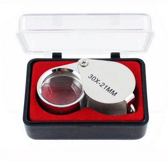 10x 20x 30x Portable Handheld Jewelry Loupe Magnifier High ...