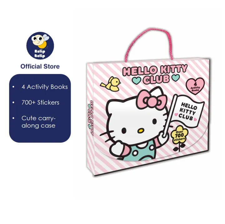 Hello Kitty Club 4 Books Activity Case Gift Set with 700+ Stickers ...
