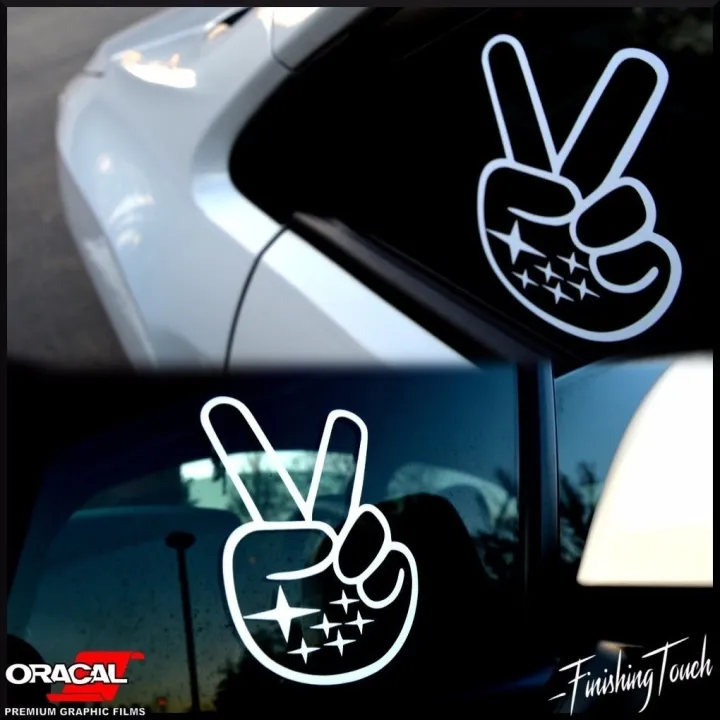 Subie Wave Sticker Subaru decal Peace wrx sti logo legacy gt forester ...