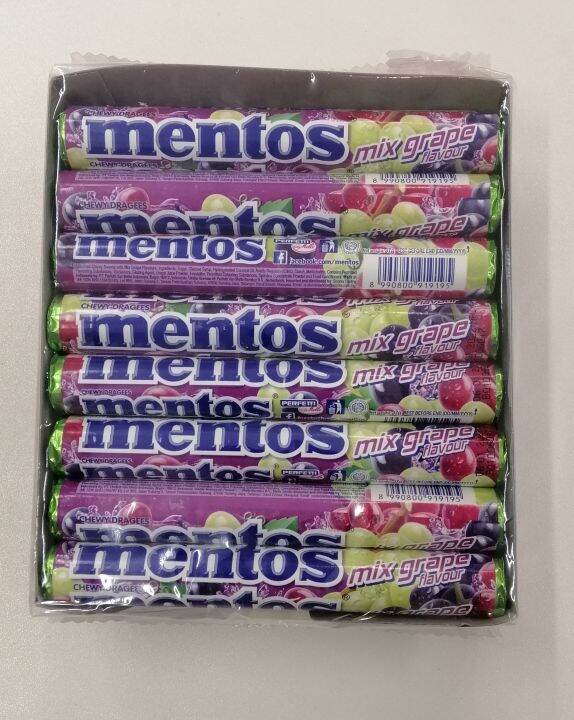 MENTOS MIX GRAPE 37GX24 | Lazada