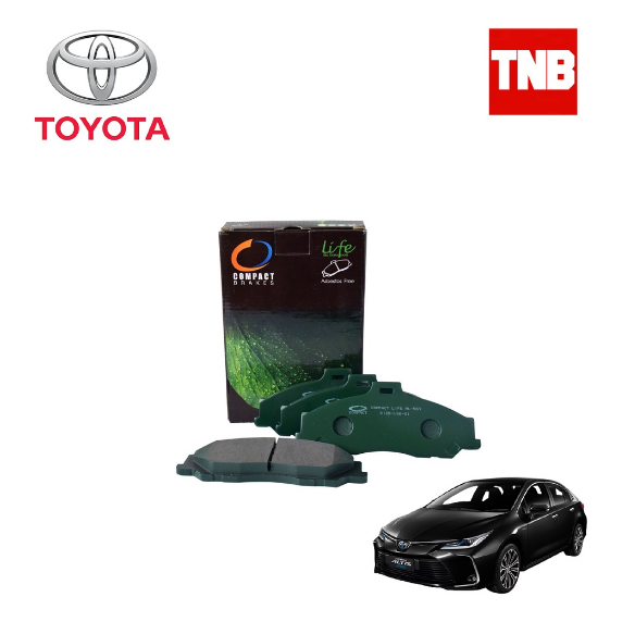 Compact Life ML คอมแพ็ค ผ้าเบรค Toyota Altis โตโยต้า อัลติส เบรค เบรก ...