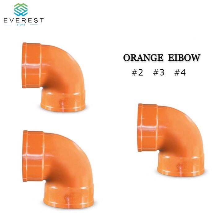 Pvc Orange Fittings Sanitary EIbow 2, 3 , 4 ( 45° -90°) | Lazada PH