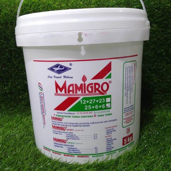 Pupuk Daun Mamigro 5kg Murah / meningkatkan hijau dan lebar daun/Baik ...