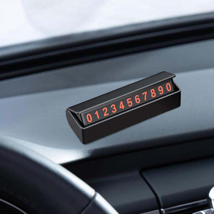 CCGOOD Car Phone Number Plate Dashboard Decoration Lightweight Parking ...