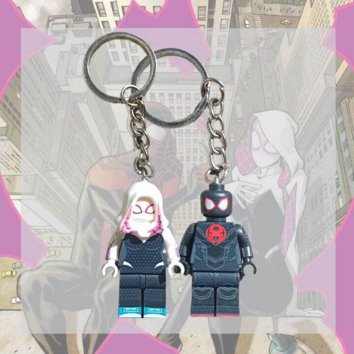 MILES AND GWEN LEGO MINI FIGURE KEYCHAINS | Lazada PH
