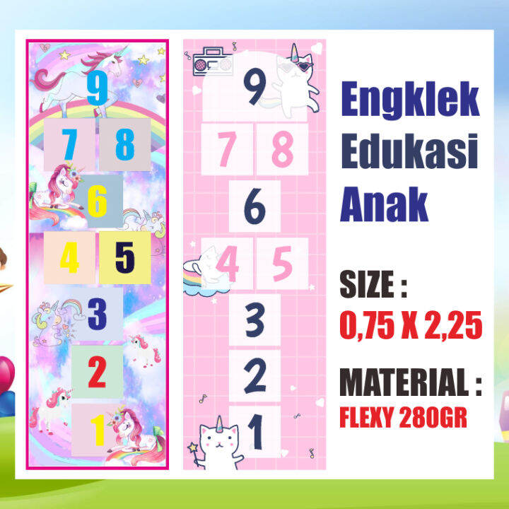 Karpet Mainan Edukasi Anak Pecle/Engklek Desain Terbaru Dan Aesthetic ...