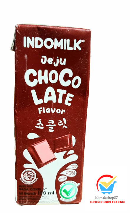 SUSU INDOMILK UHT RASA JEJU CHOCOLATE 180 ML | Lazada Indonesia