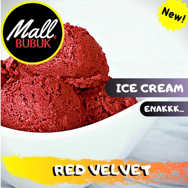 HARD ICE CREAM rasa REDVELVET 1Kg - Bubuk ICE CREAM rasa RED VELVET 1Kg ...