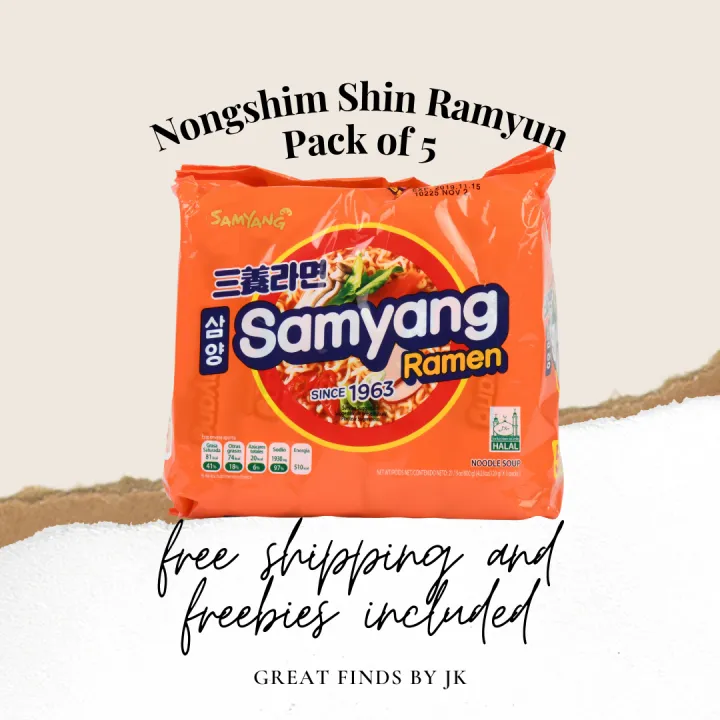 Spicy SAMYANG ORIGINAL FLAVOR RAMEN Product of Korea Since 1963 120g 5. ...