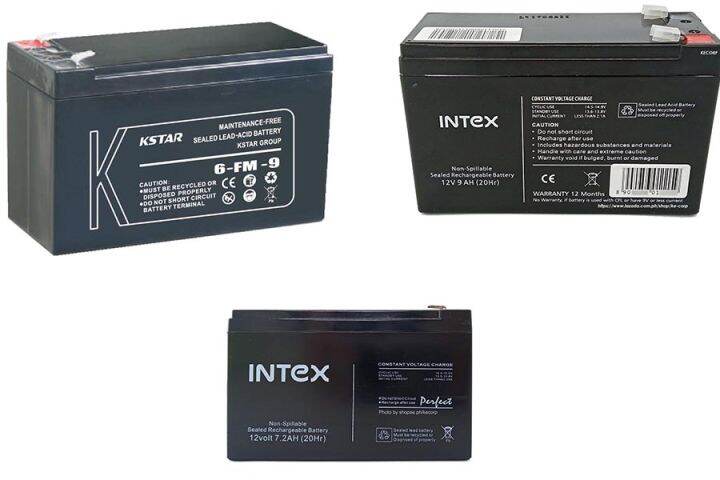 Intex Battery for UPS And KStar 6-FM-9 Maintenance Free Sealed Lead ...