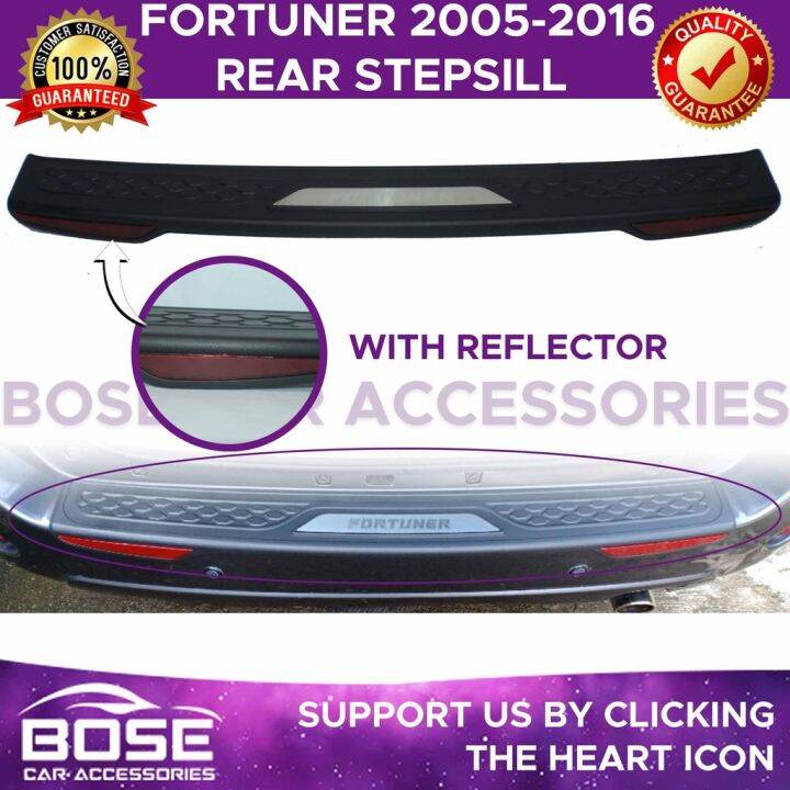 ♤Toyota Fortuner 2005 - 2016 2016 - 2023 Rear Bumper Cover Rear Bumper ...