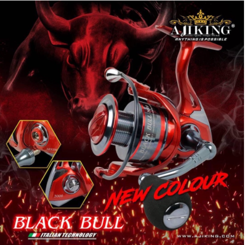 Ajiking Black Bull Spinning Fishing Reel New Version 2021 | Lazada