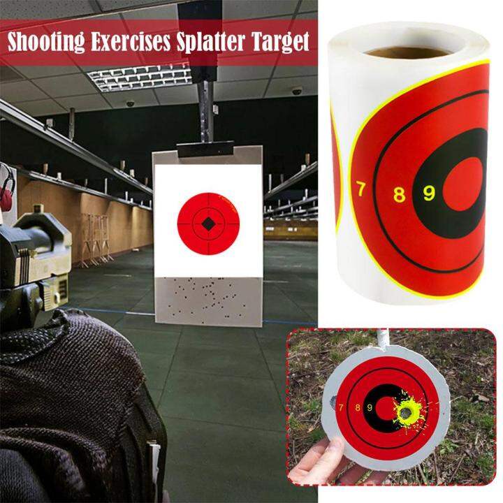 4 Inches * 100pcs Splash Target Stickers Shooting Supplies Target Paper ...