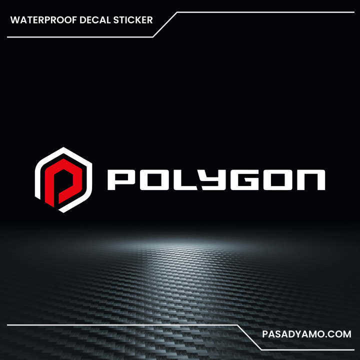 Polygon Logo Decal Sticker for Bicycles and Cars 1.75 x 7 inches ...