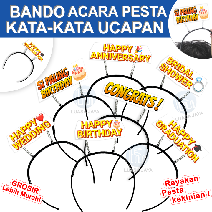 bando bunga buket undangan pernikahan selempang wisuda balon kado ulang ...