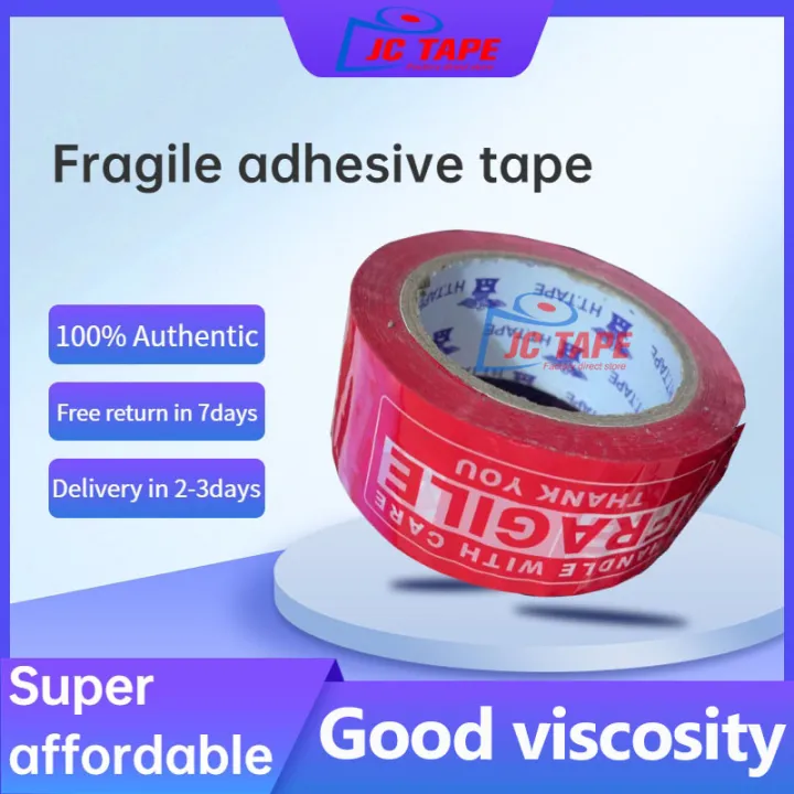Fragile Print Tapes Warning Packing Shipping Label Packaging Tape Tapes Fragile White Tape with ...