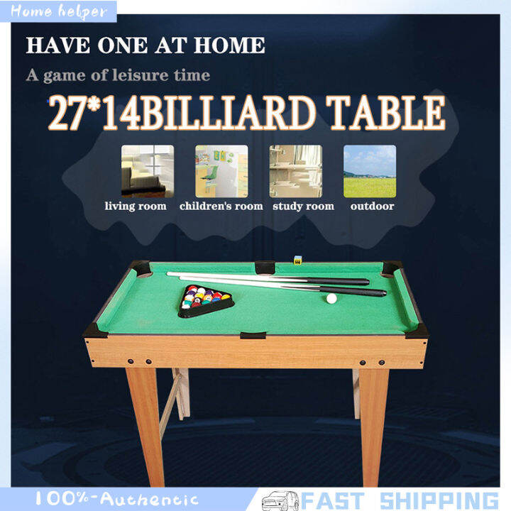 Mini billiard table for Kids wooden with tall feet pool table set taco ...