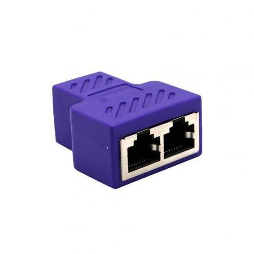 LAN Ethernet Cable Adapter 1 To 2 Way LAN RJ45 Extender Splitter for ...