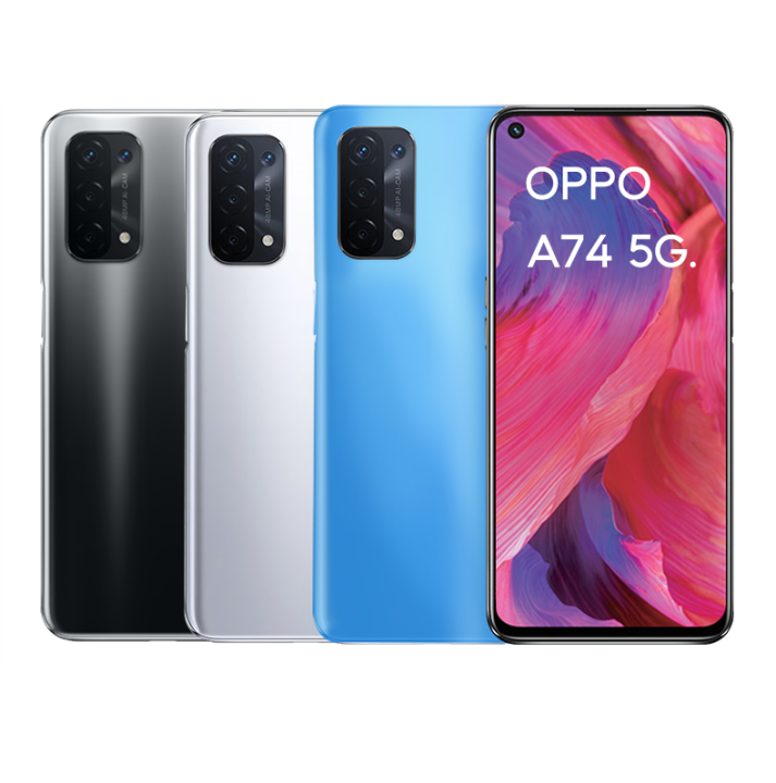 oppo A74 5G (แรม 8 รอม 256 GB.) จอ 6.5 นิ้ว ชาร์เร็ว 18 W. (Fast Charging)รับประกัน 1 ปี ...