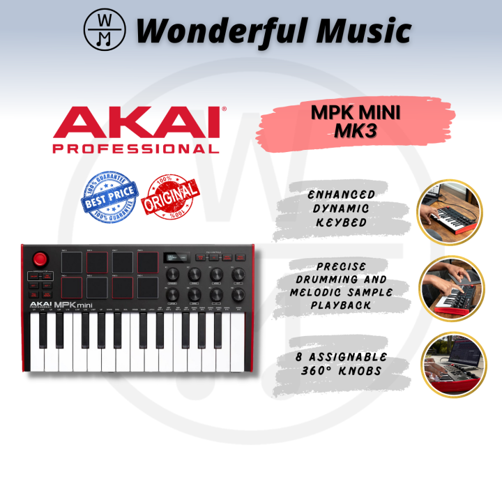 Akai MPK Mini Mk3 Compact Keyboard Controller | Lazada