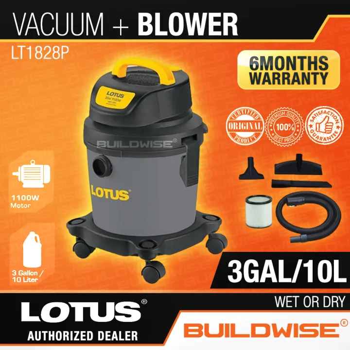 Lotus Vacuum Cleaner Wet/Dry 3Gal 3 Gallon LT1828P *DUST BAG NOT ...